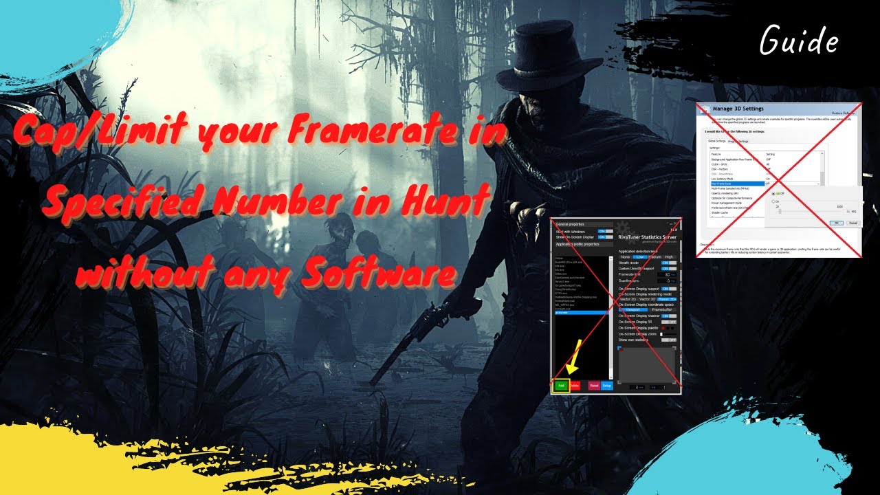 How to cap fps in hunt showdown in a specific number - YouTube