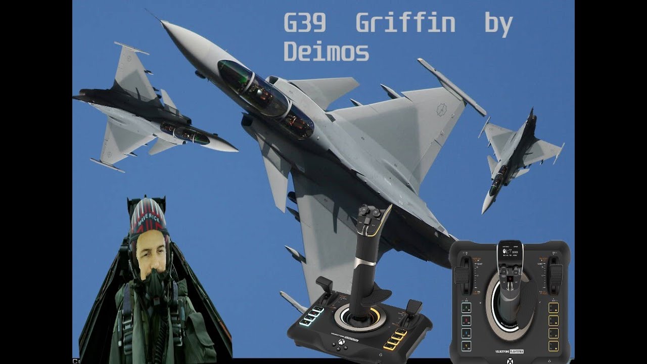 G39 Griffin Jet Fighter By Deimos #MSFS using Turtle Beach Velocity one ...