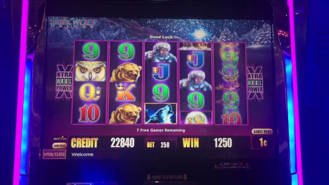 Timber wolf deluxe slot bonus - YouTube