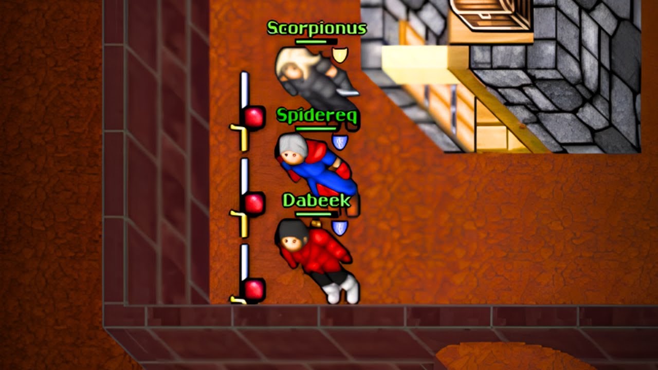 Friends On Outlaw Camp Quest (Bright Sword Quest - Tibia 7.2) - YouTube