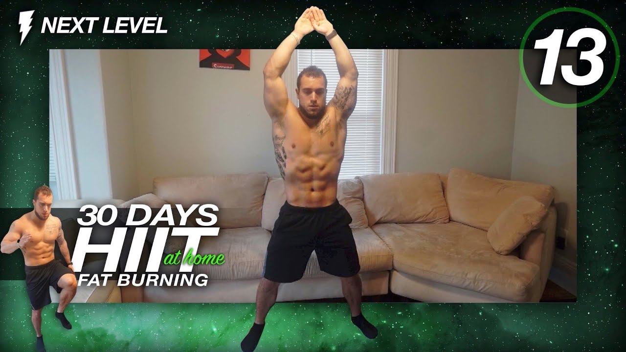 Day 13 of 30 Days of Fat Burning HIIT Cardio Workouts At Home - YouTube