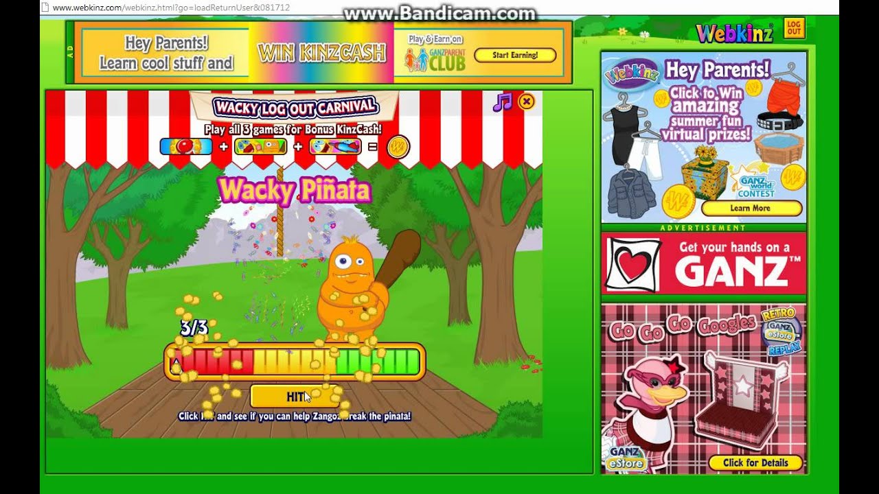 Wacky Zingoz Log-Out Carnival Walkthrough - YouTube