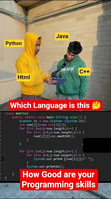 Guess the Language#tech #viral #computerscience #programming #funny # ...