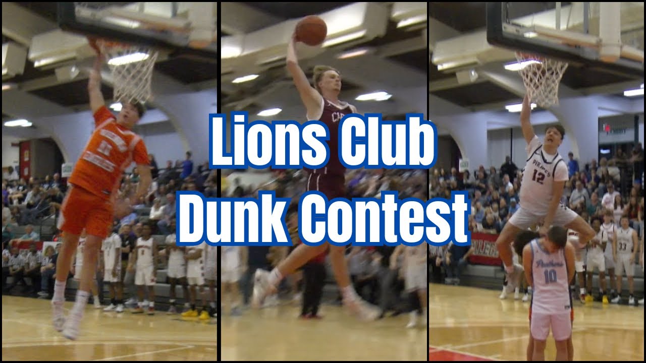 Who Had the Best Dunk? Lions Club All-Star Game Dunk Contest - YouTube