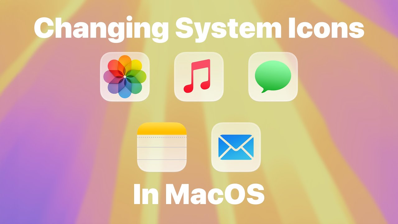 MacOS Sequoia System App Icons Tutorial - YouTube