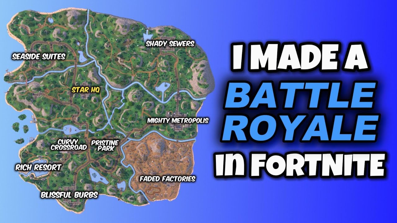 I Made A Battle Royale Map In Uefn Fortnite Creative Youtube