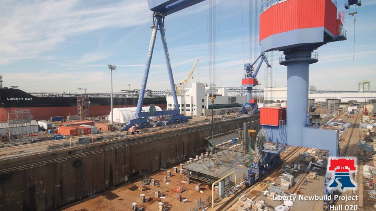 Aker Philadelphia Liberty Class Ships - Time Lapse Video - YouTube