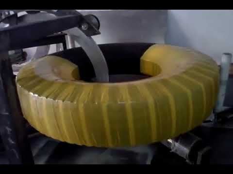 Tyre Wrapping Machine. - YouTube