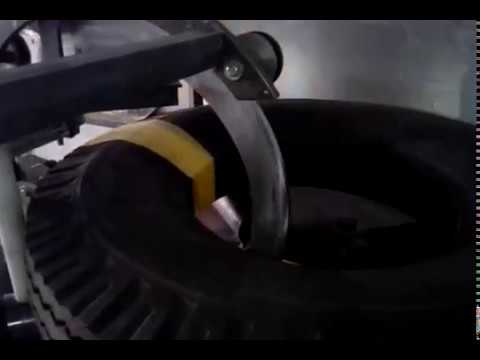Tyre Wrapping Machine. - YouTube