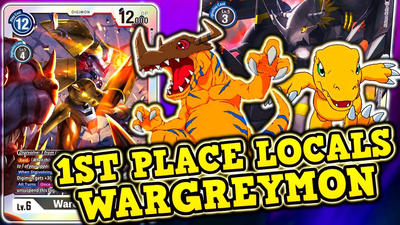 1st Place WarGreymon Deck! • Digimon TCG BT12 - YouTube