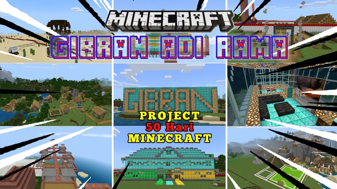 Project 50 Hari Minecraft Gibran Adi Rama - YouTube
