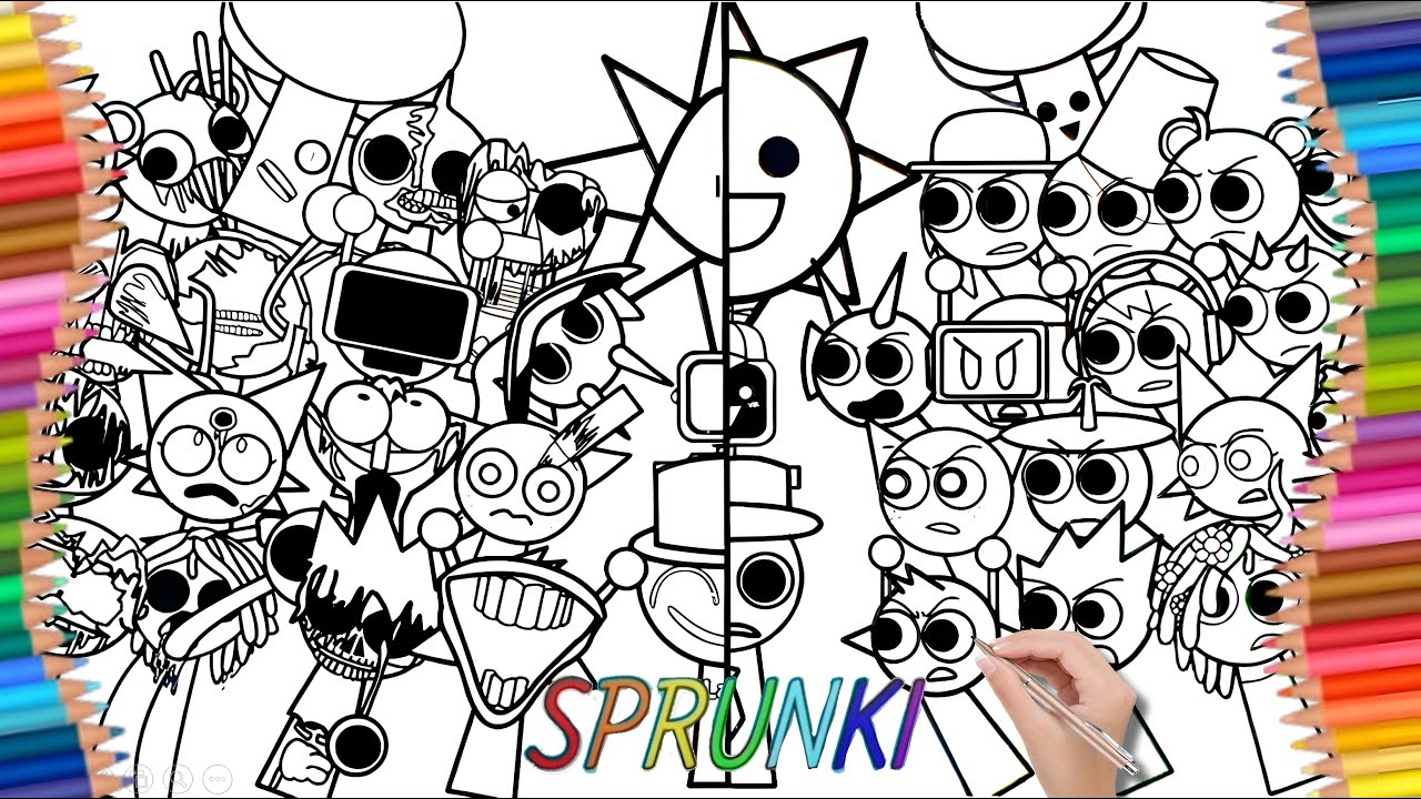 Incredibox Sprunki Big New Coloring Pages How to Color All Original ...