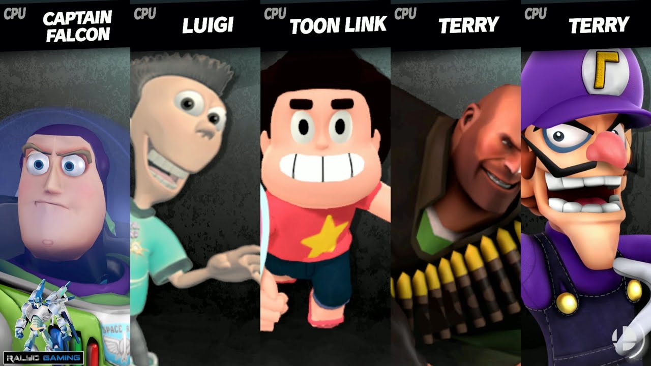 Buzz vs Sheen vs Steven vs Heavy vs Waluigi - YouTube