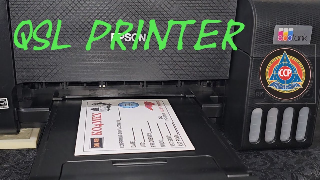 New Printer For QSL Cards - YouTube