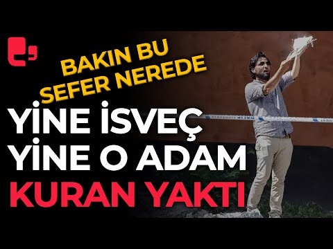 İsveç'te yine Kur'an yaktılar: Polis engellemedi, zırhlı araçla korundu!