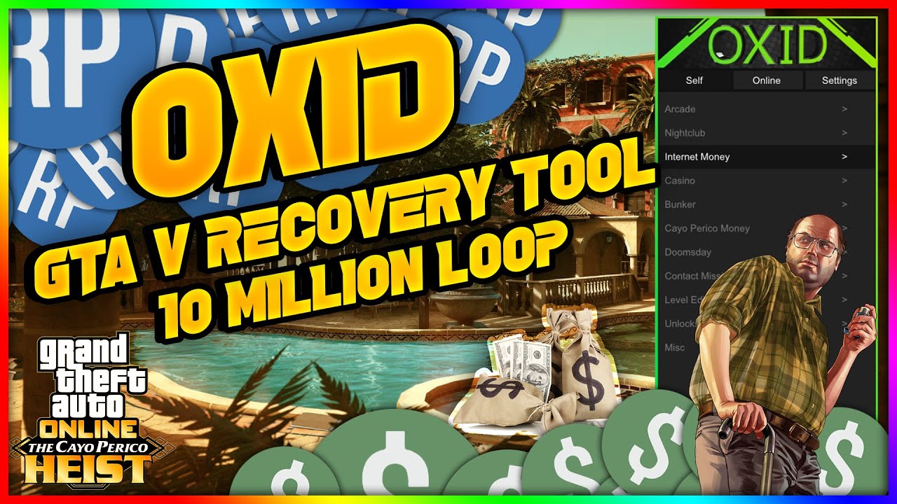 OXID GTA V Recovery Tool | GTA V 1.54 | 10 Million Stealth Loop ...