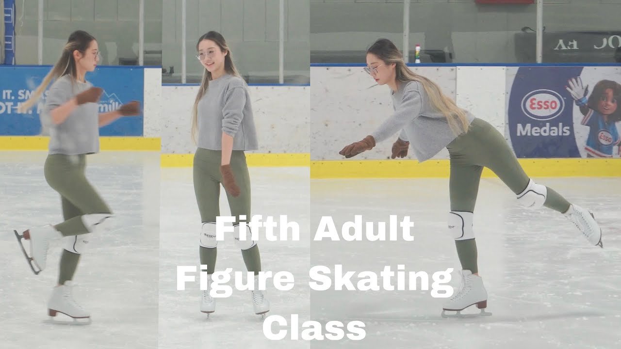 Waltz Jump and One-Foot Spin Progress | Fifth Adult Skating Class - YouTube