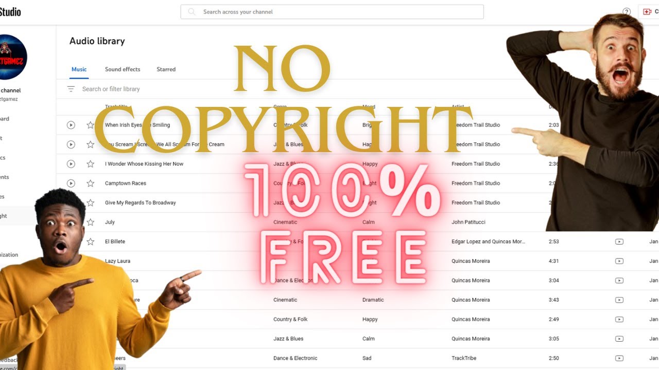 how to get youtube music with NO COPYRIGHT - YouTube