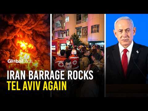 Tel Aviv Hit Again By Iranian Barrage As Building Falls And Power Outage Expands Across City