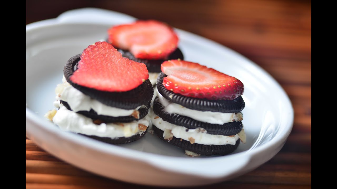 Postre de Torres de Oreo con café sin hornear para San Valentín ...