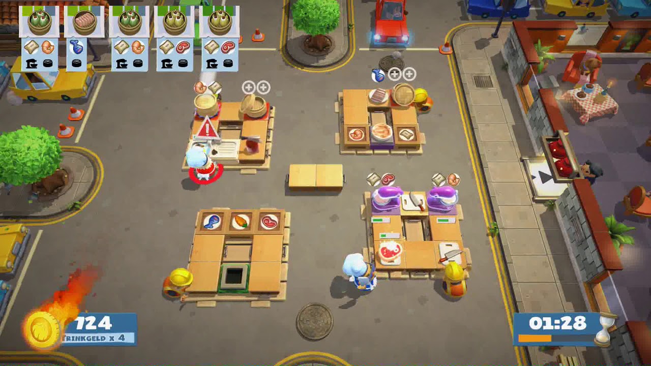 Overcooked 2 - Kevin 2 4 Stars (2 Players) - YouTube