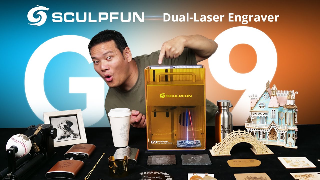 Sculpfun G9 Dual Laser Engraver Review: Speed, Precision, and Safety Combined - YouTube