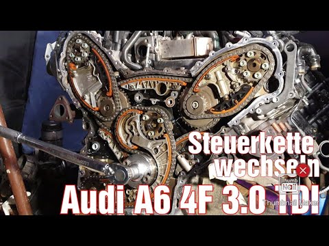 Audi A6 4F 3.0 TDI Quattro Steuerkette Timing Chain Anleitung Episode ...