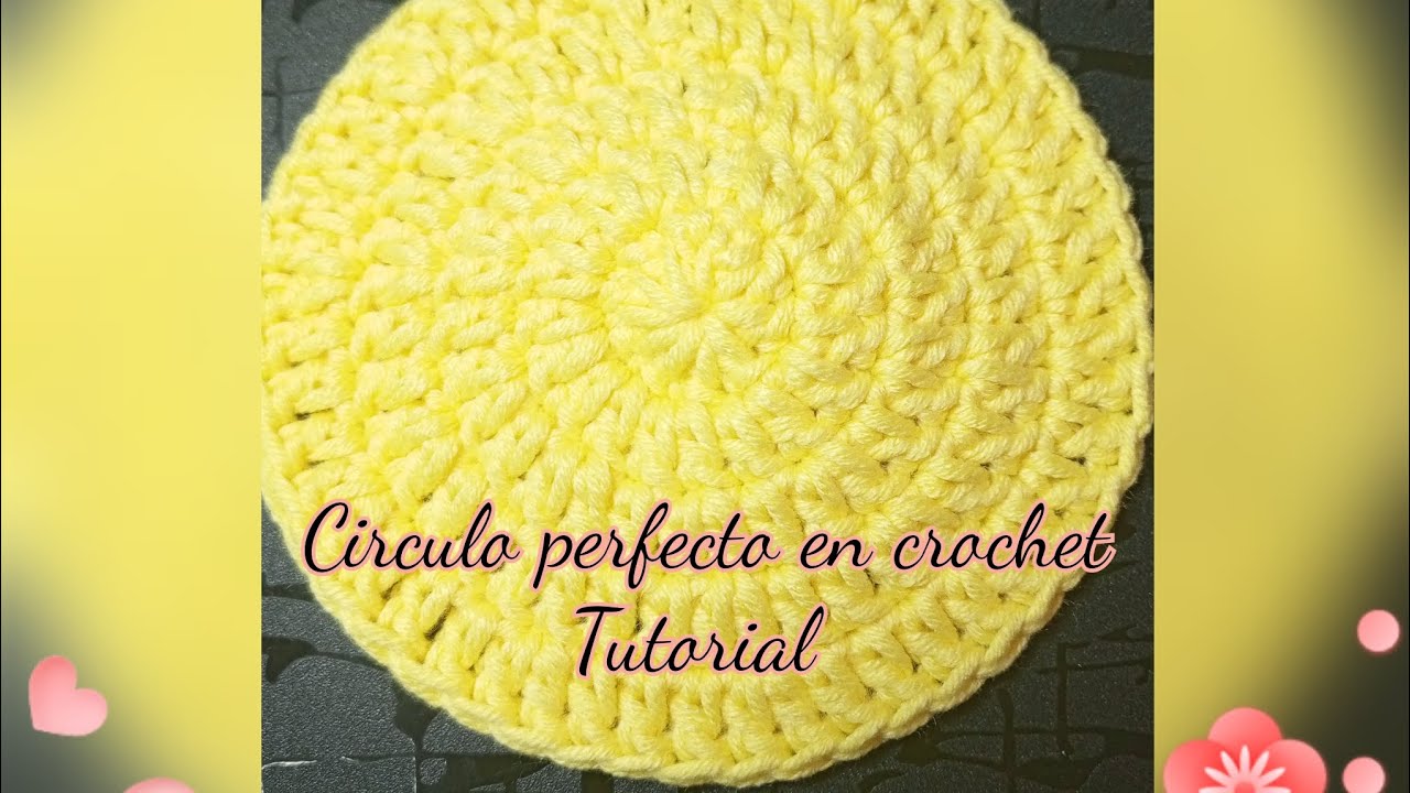 Aprende a tejer el círculo perfecto en crochet (Tutorial) - YouTube