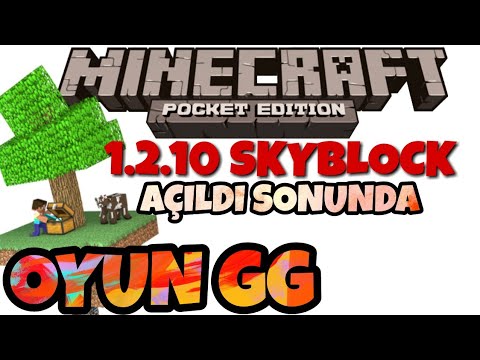 MİNECRAFT PE 1.2.10 OYUNGG SKYBLOCK AÇILDI