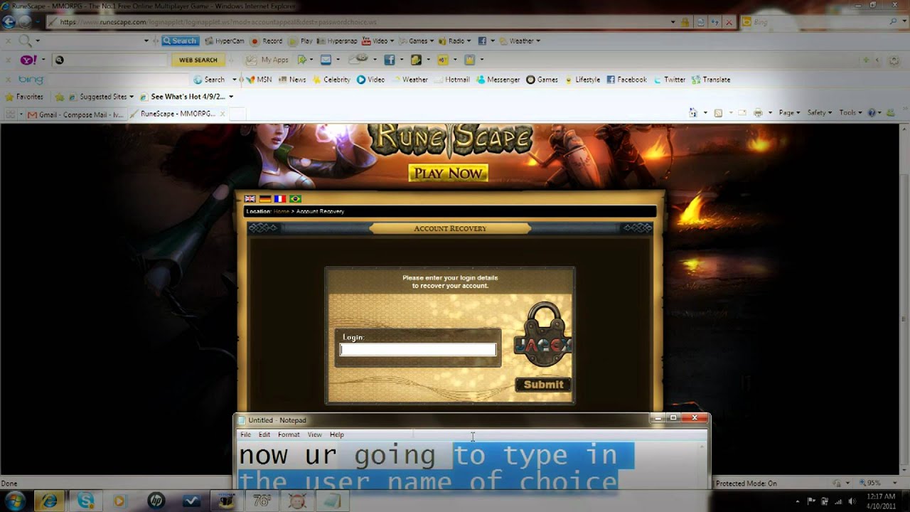 How to hack a Runescape Account - YouTube