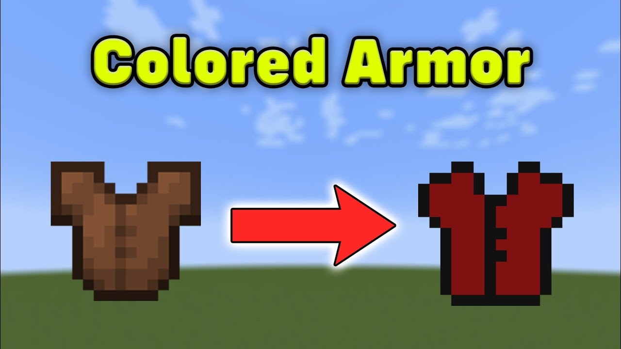 How to make colored armor in minecraft - YouTube