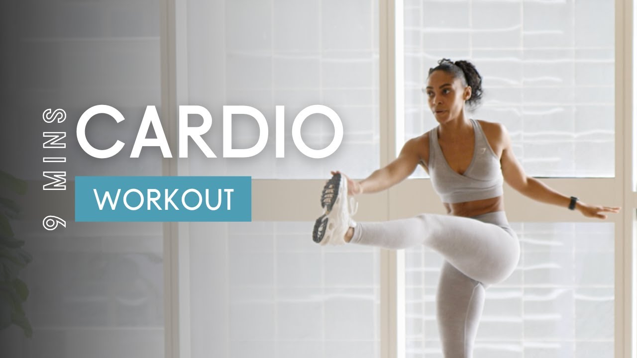 9 min intense cardio hiit workout | modifications included - YouTube