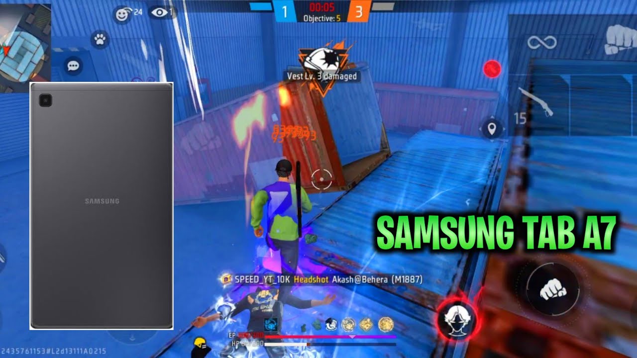 Samsung Tab A7 Free fire Sensitivty | Samsung tab a7 free fire Settings - YouTube