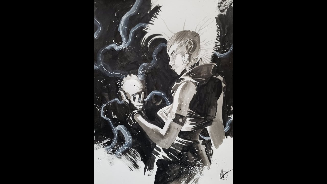 Matteo Scalera inking Storm - YouTube