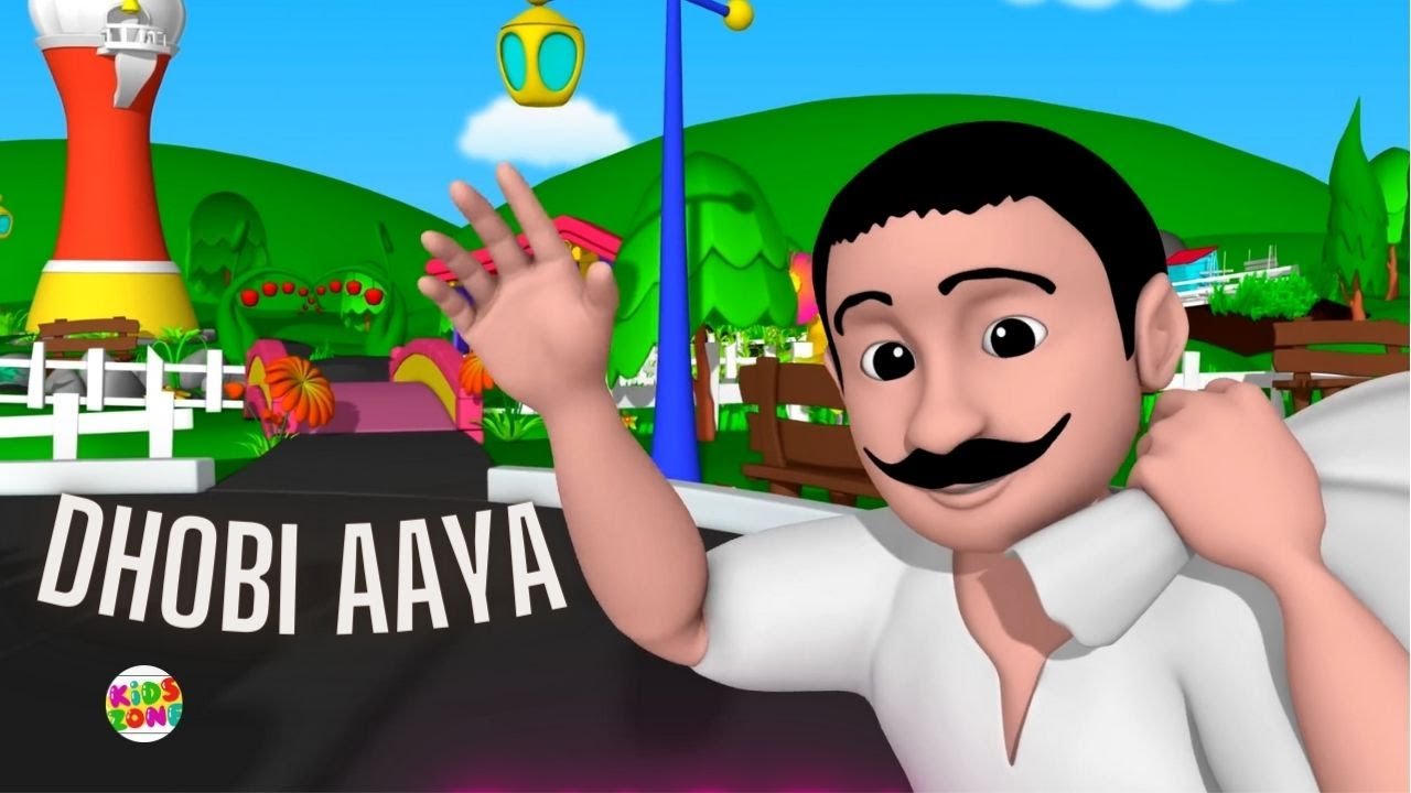 Dhobi Aaya Dhobi Aaya in Hindi |धोबी आया #hindirhymes #nurseryrhymes # ...