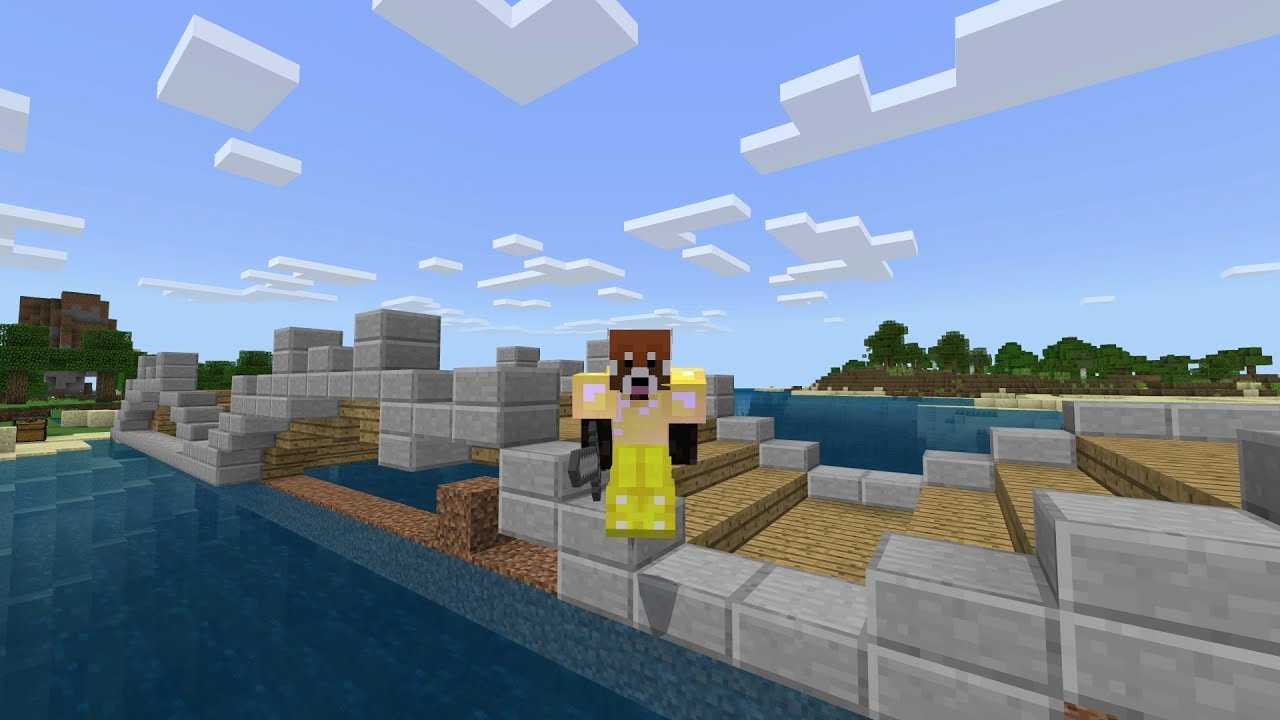 LETTUCE BUILD A BRIDGE!! | Minecraft Xbox Bedrock Edition [5] - YouTube