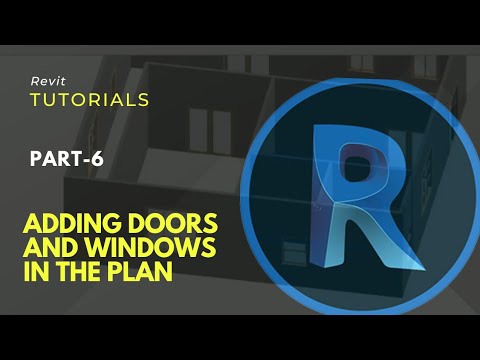 Revit Tutorials. Part-6. Adding doors and windows in the plan. How to ...