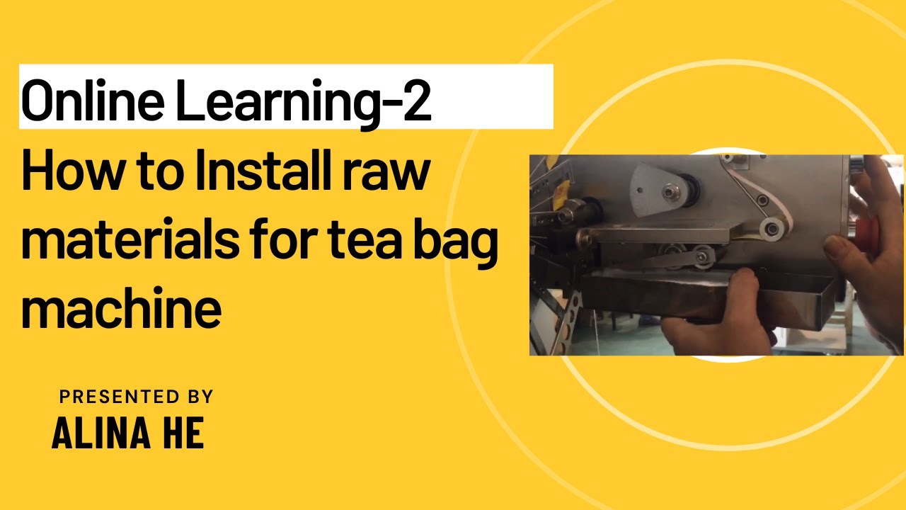 See a Tea Bag Machine in Action: Raw Materials Loading! automatic tea ...