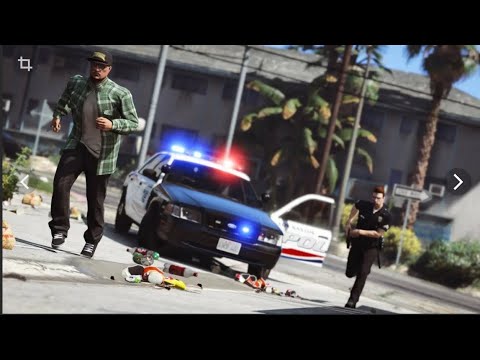 100 police cars are chasing me #gta5 #arizona #gtaonline