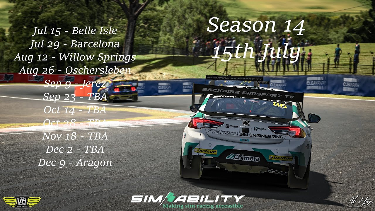 Simability V8ESC│Season 14 - Rounds 3 & 4 - Circuit de Catalunya ...