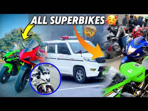 BIKES VS COPS 🚔IN GURGAON SUNDAY RIDE 05/01/2025 😱 || GONE WRONG 🚨 ...