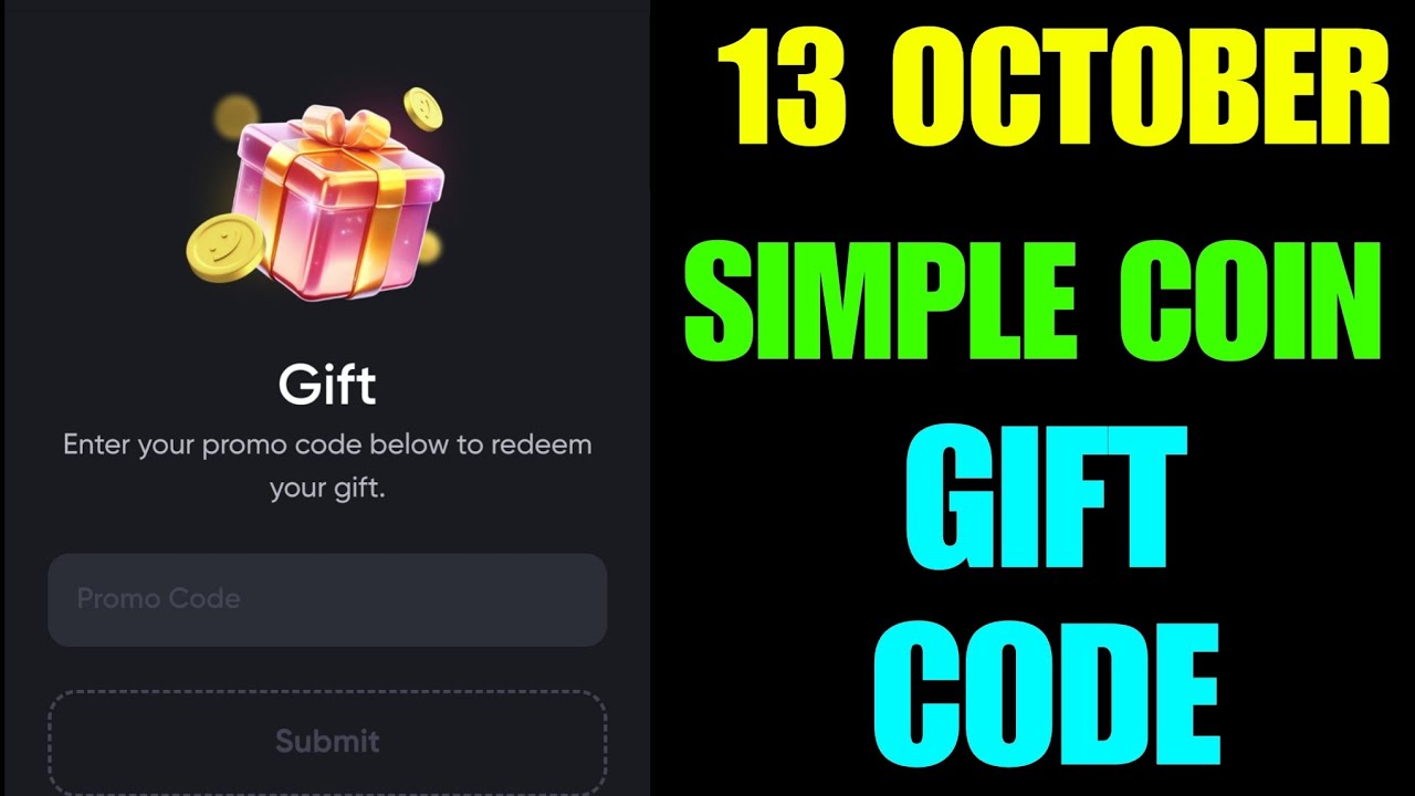 Simple Coin gift code 13 october | Simple Coin Promo Code 13 October ...