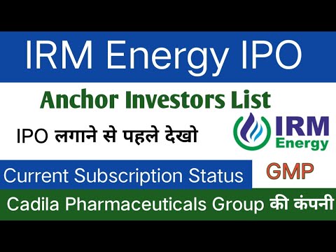 IRM Energy IPO Anchor Investors List | IRM Energy IPO GMP | IRM Energy ...