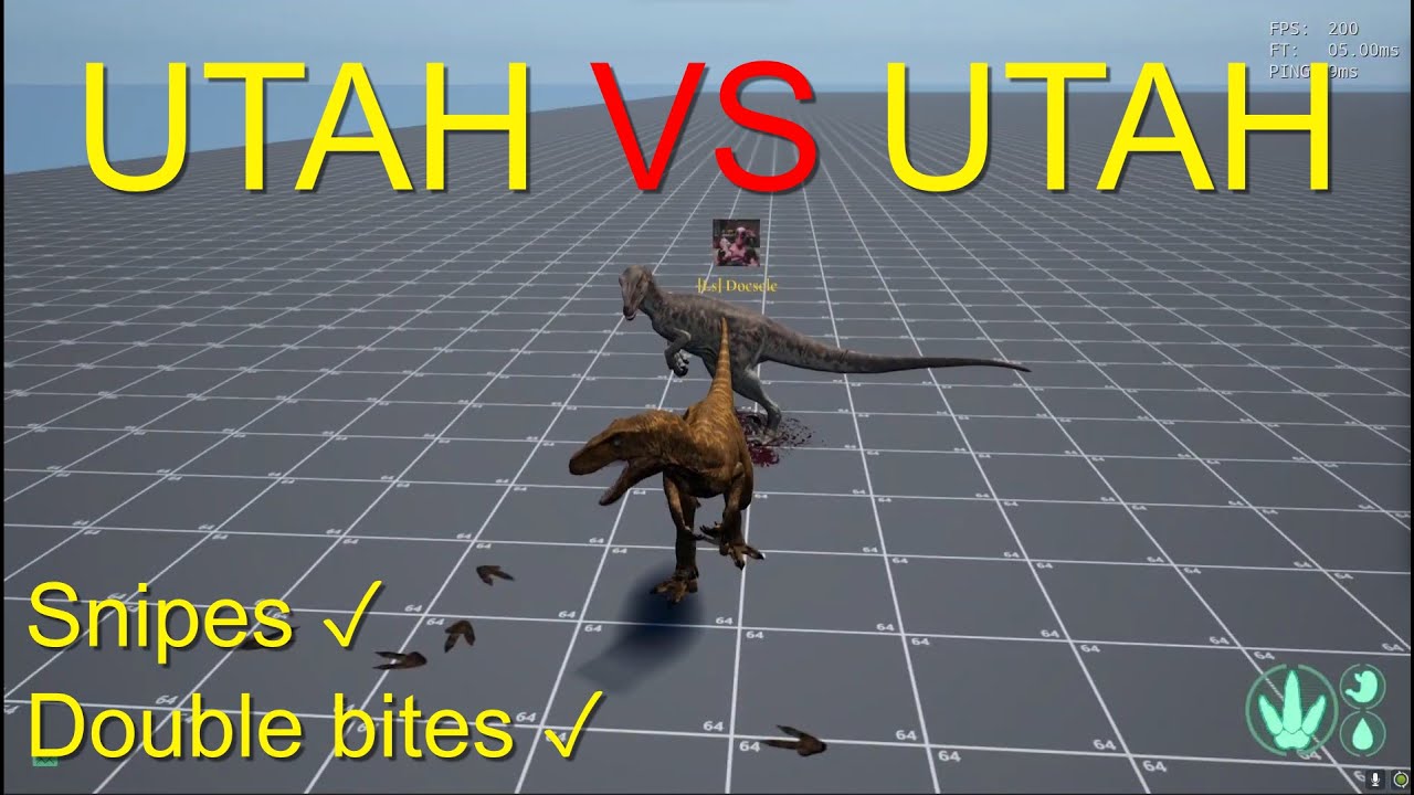 Utah vs Utah - Snipes & Double Bites - The Isle Legacy PvP Guide - YouTube