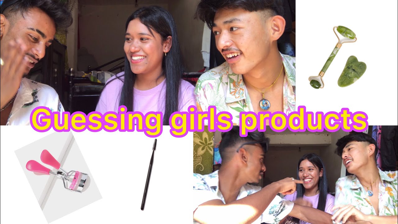 Guys guessing girls products - YouTube