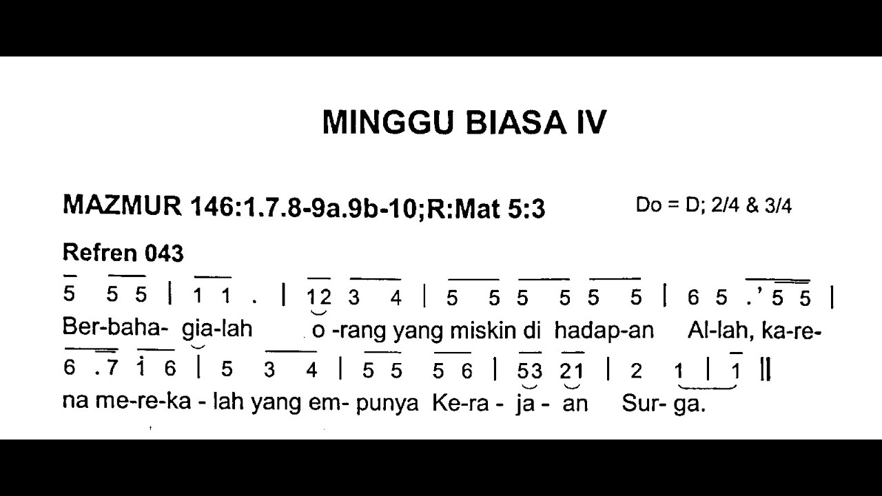 [Edisi Baru] Minggu, 29 Januari 2023 - MINGGU BIASA IV (Keempat ...