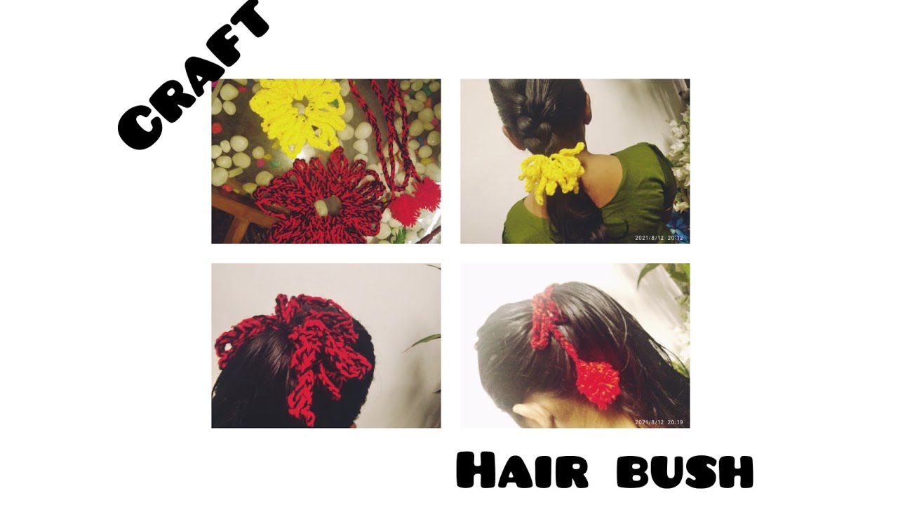 2 types of hair bush making video by Sisters Vlogs/episode:18/Sisters ...