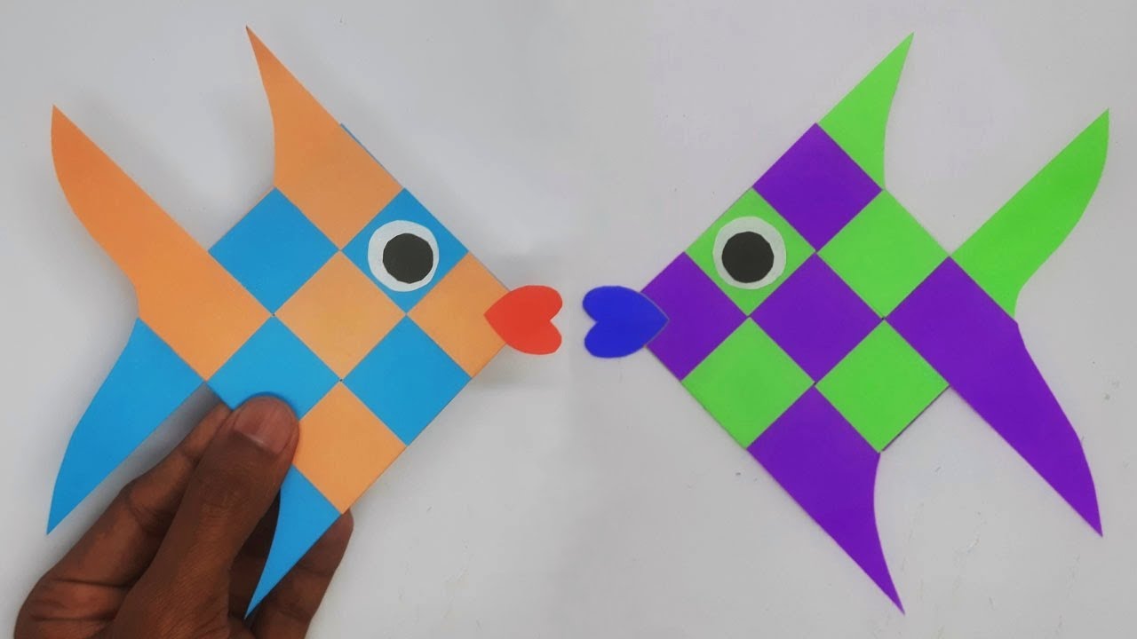 DIY Moving Paper FISH | How to Make Paper Fish | Easy Paper Craft - YouTube