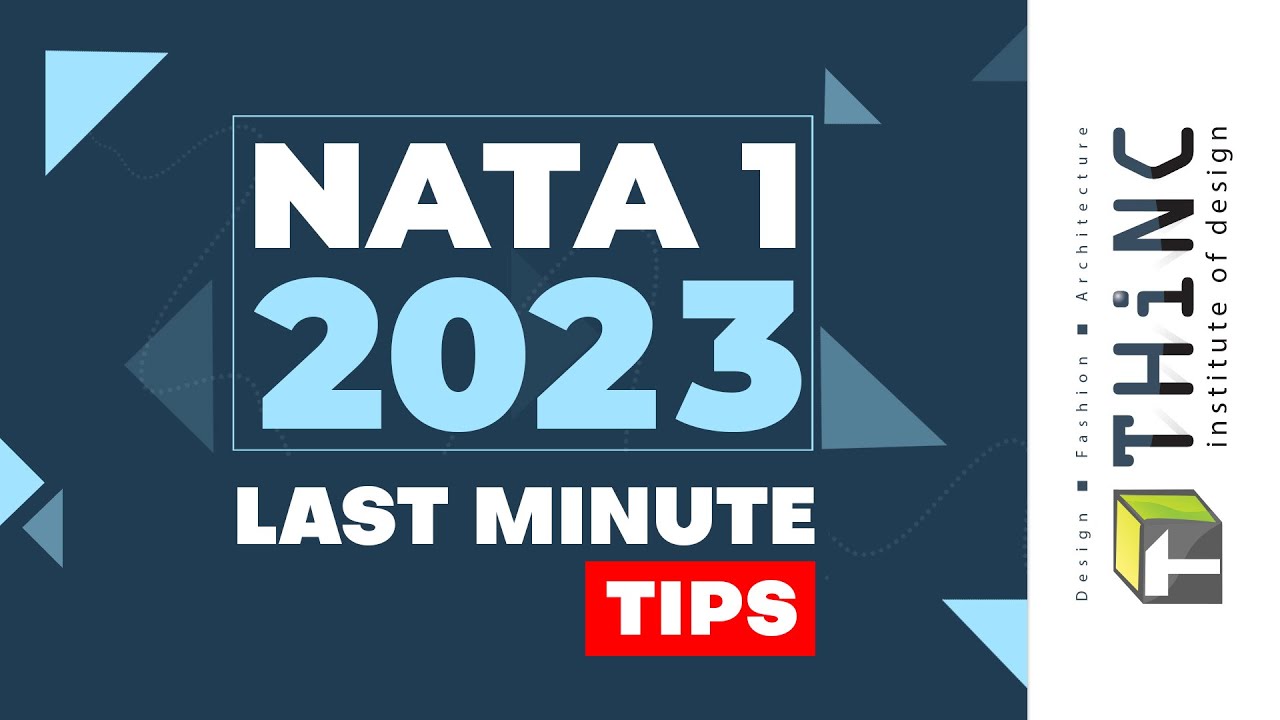 NATA 1 IMPORTANT INSTRUCTIONS | THINGS TO CARRY | LAST MINUTE TIPS # ...