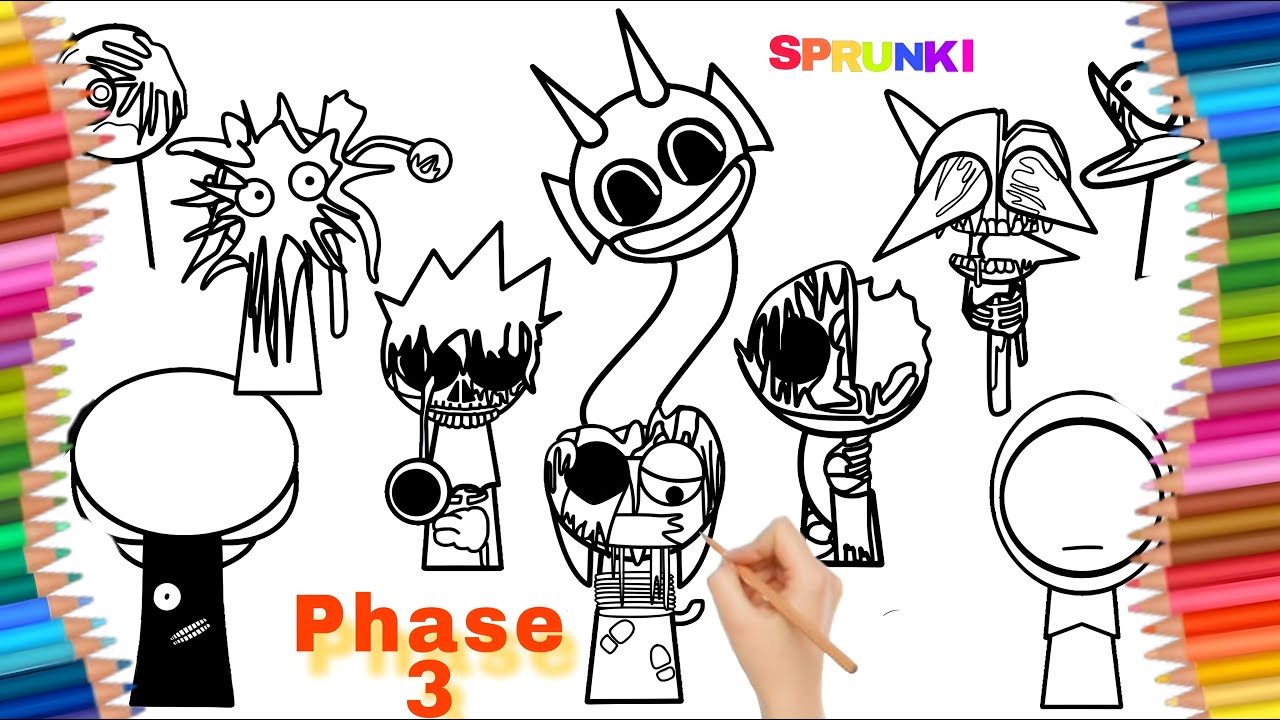 Incredibox Sprunki New Coloring Pages How to color Sprunki Phase 3 ...